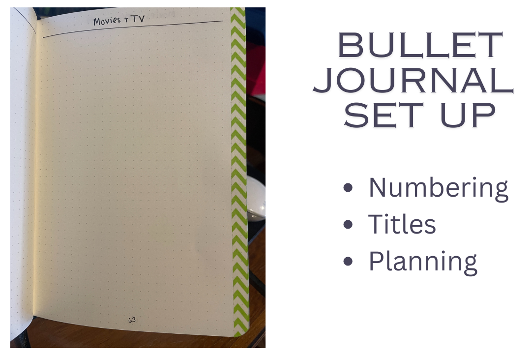 Bullet Journal : Set Up – Every Little Step